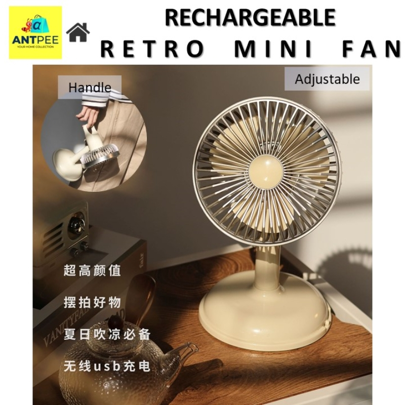𝐀𝐍𝐓𝑃𝐸𝐸 𝐑𝐞𝐜𝐡𝐚𝐫𝐠𝐞𝐚𝐛𝐥𝐞 𝐑𝐞𝐭𝐫𝐨 𝐏𝐨𝐫𝐭𝐚𝐛𝐥𝐞 𝐌𝐢𝐧𝐢 𝐅𝐚𝐧 🐜 Kipas Mini Mudah Alih ...