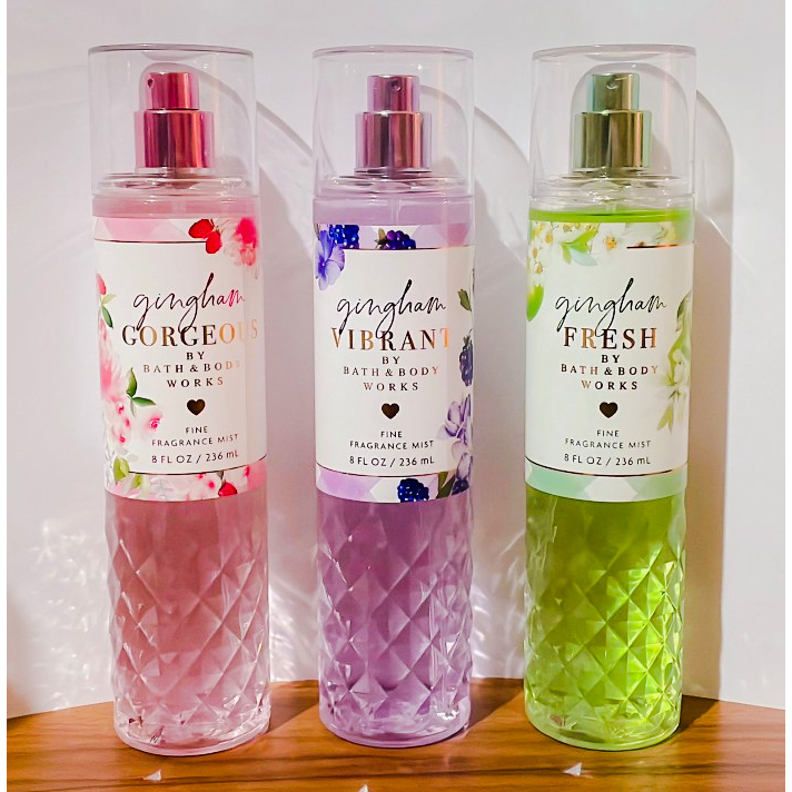 Repack Original Bath & Body Works (BBW) Fine Fragrance Mist Gingham ...