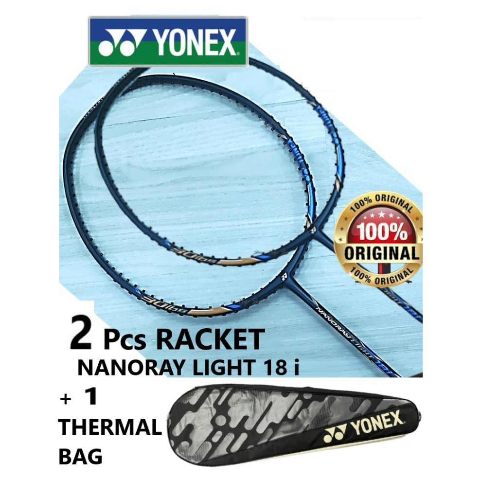 RACKET YONEX NANORAY LIGHT 18i 100% ORIGINAL (MAX 30LBS) | Shopee Malaysia