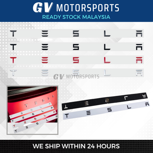 READY STOCK Tesla Model 3 Y S X Auto Rear Tail Badge Replacement ...