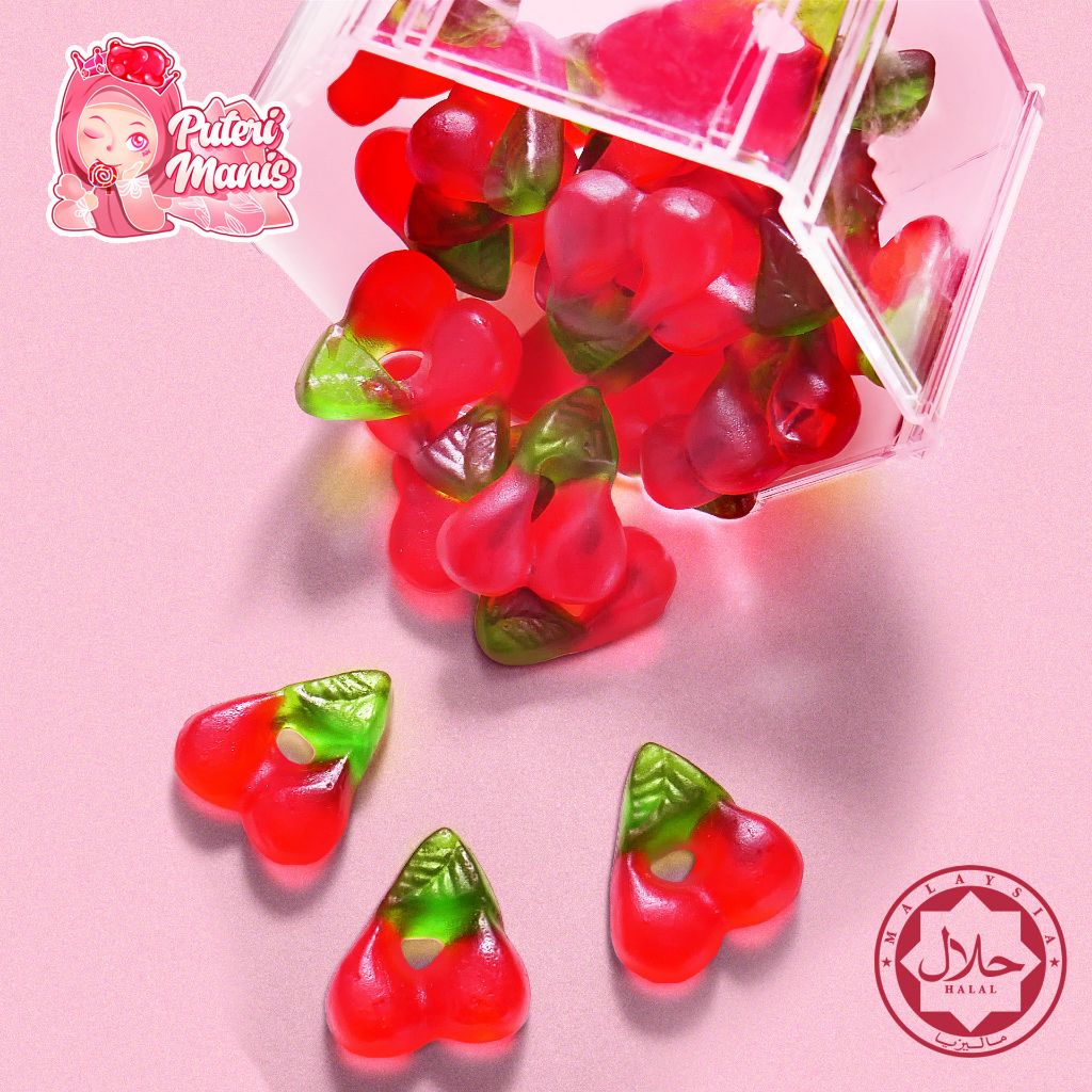 Bebeto Oily Cherry Soft Candy 100g/ 200g/ 1kg | Halal Certified by ...