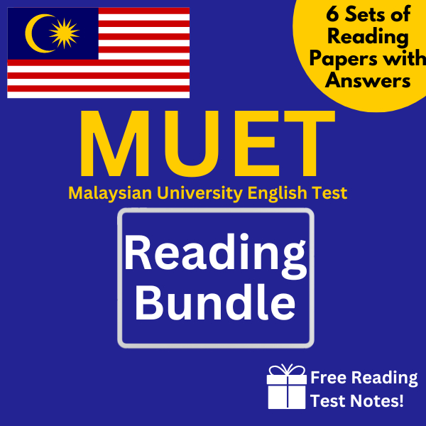 [SOFT COPY PDF] MUET Reading Bundle [6 sets of Reading Papers with ...