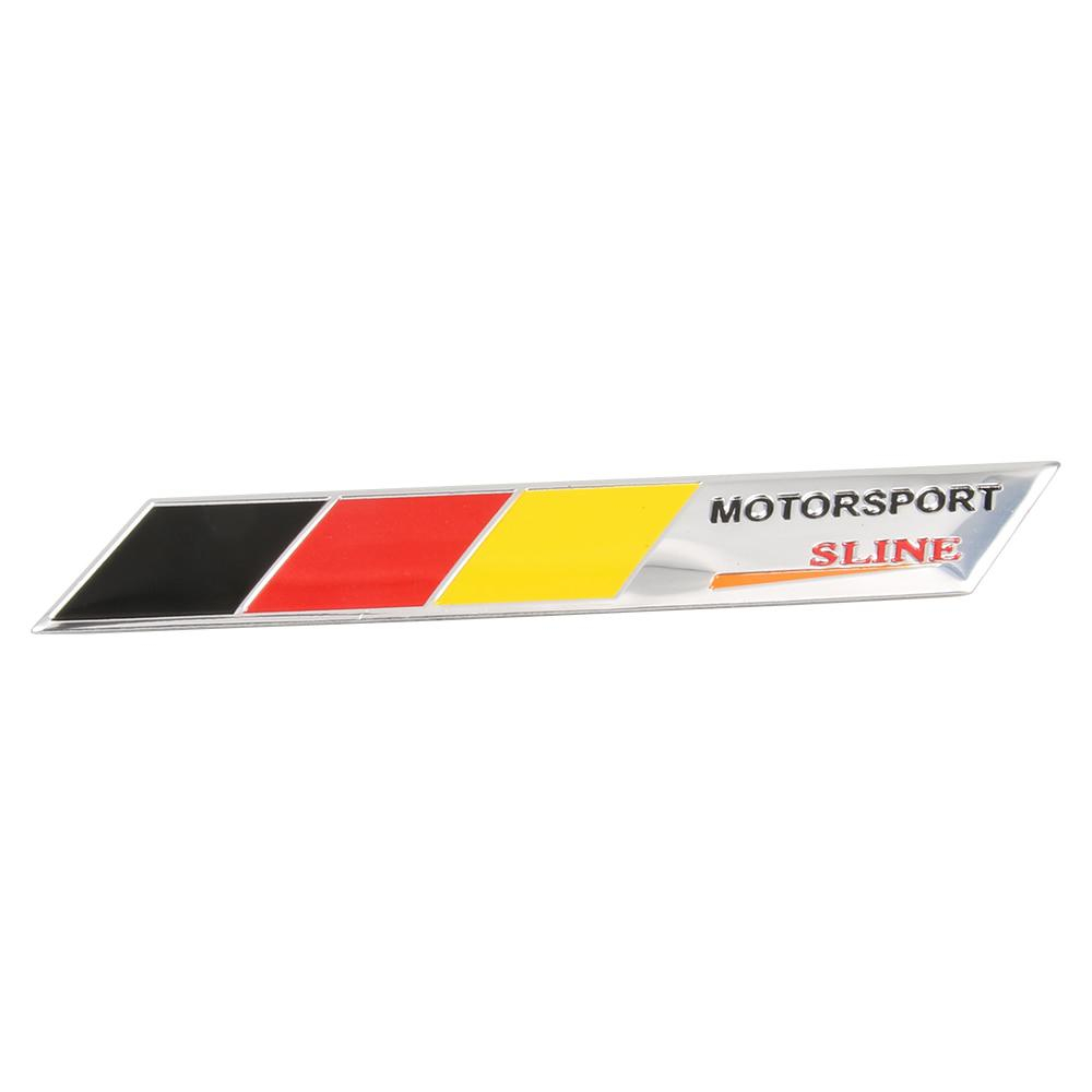 Germany F1 Flag SLINE S-Line S Line Sticker German Logo Metal Badge ...