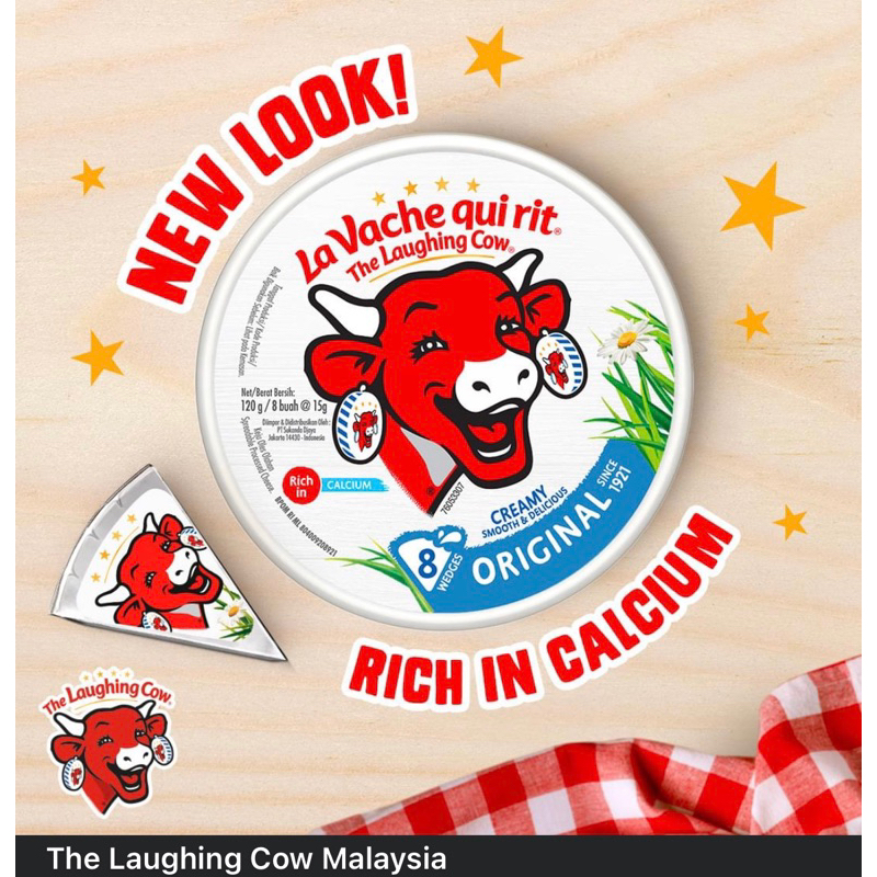 La Vache Qui Rit Cheese Spread The Laughing Cow 8 Wedges 120g | Shopee ...