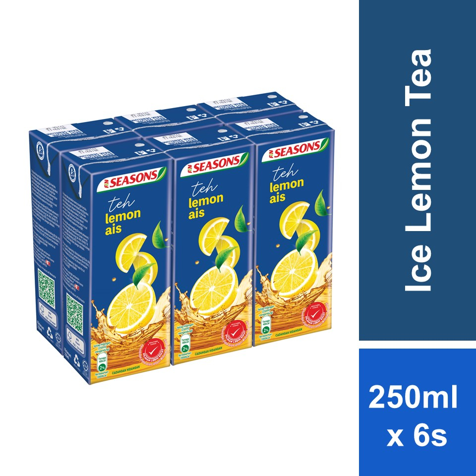 F&N SEASONS Ice Lemon Tea 250ml x 6s | Shopee Malaysia