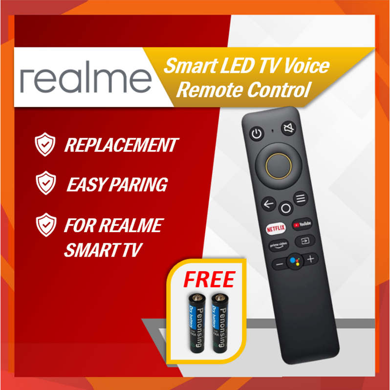 RealMe Smart LED TV Voice Remote Control Alat kawalan jauh REALME ...