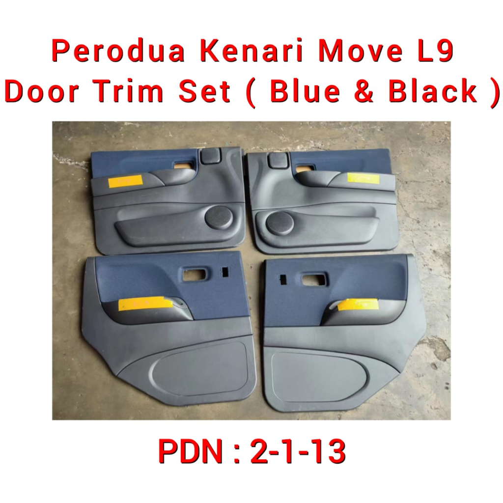 Perodua Kenari Move L9 Door Trim Panel Set / Door Card Cover / Kulit ...