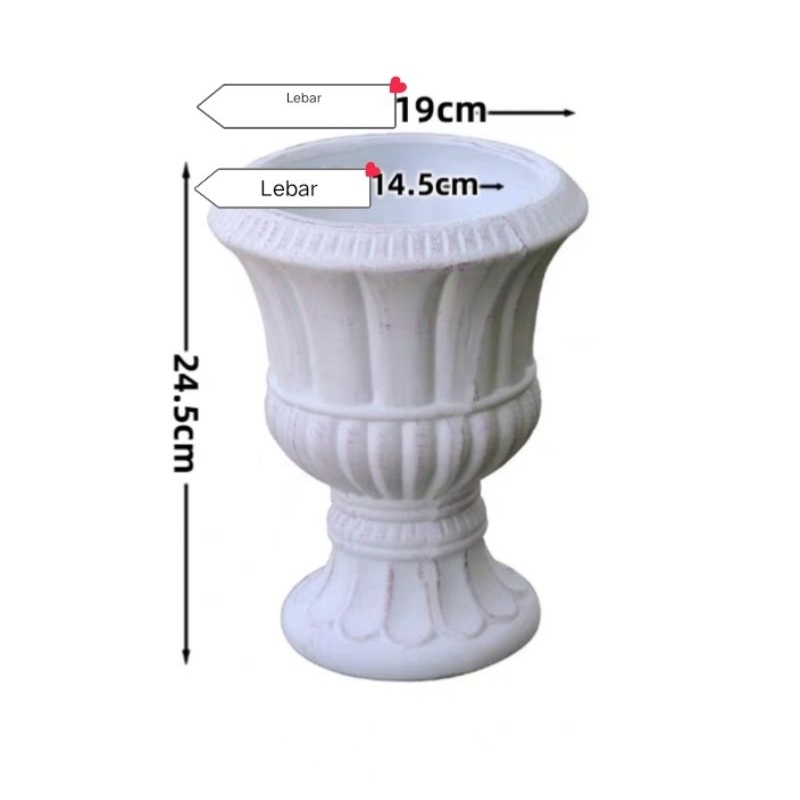 Pasu Roman Dari Tanah Liat Pasu Batu Pasu Bermotif English | Shopee ...