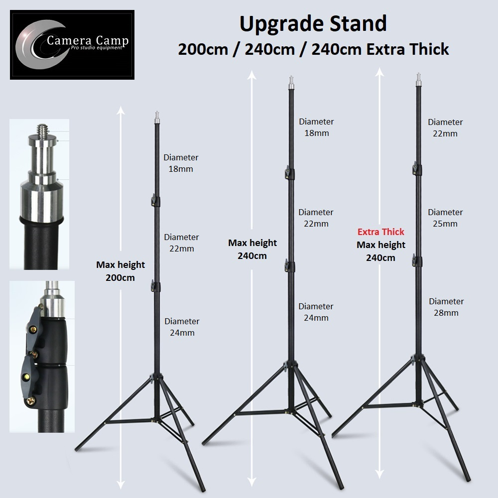 Upgrade Metal Stand 200cm &200V2 &240cm & 240cm extra thick stand ...