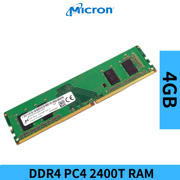 Micron Desktop RAM 4GB DDR4 1Rx16 PC4-2400T-UCO-11/2133P/2666V | Shopee ...