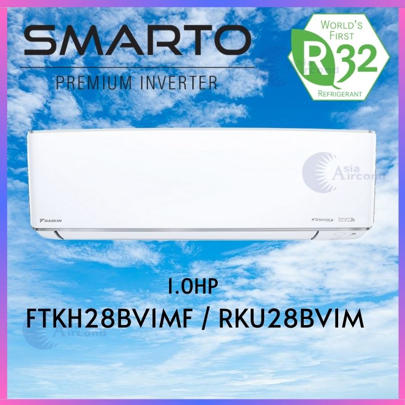Daikin Wall Mounted Smarto Inverter R32 5star Built In Wifi Ftkh