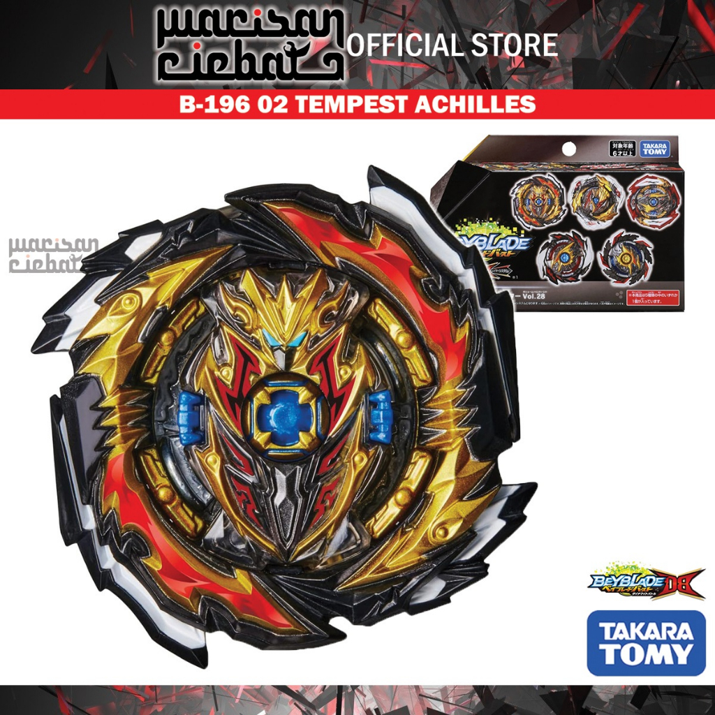 Takara Tomy Beyblade Burst DB B-196 02 Tempest Achilles Xceed'+Z 1B ...