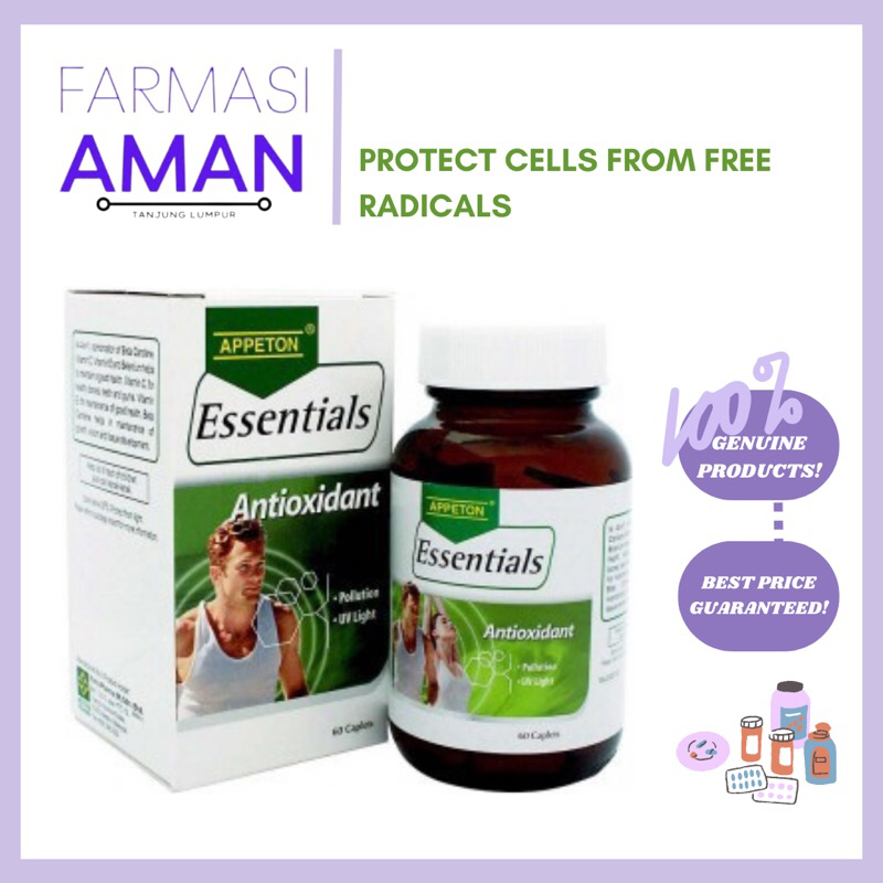 Appeton Essentials Antioxidant Caplets 60's | Shopee Malaysia