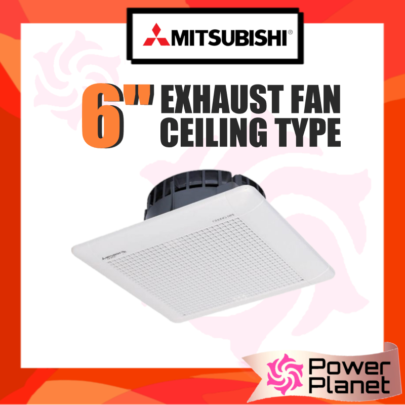 Mitsubishi 6" EX-15SC6T Exhaust Fan Ceiling Mounted Type EX15SC6T ...