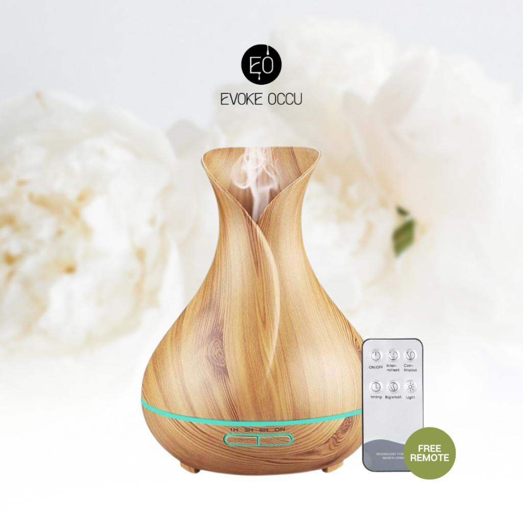 Evoke Occu Vase Aroma Diffuser FREE Remote LED Light Aromatherapy ...