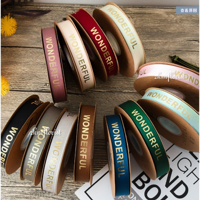 (41M) 2CM WONDERFUL Ribbon Reben Riben Gift Satin Organza Flower ...