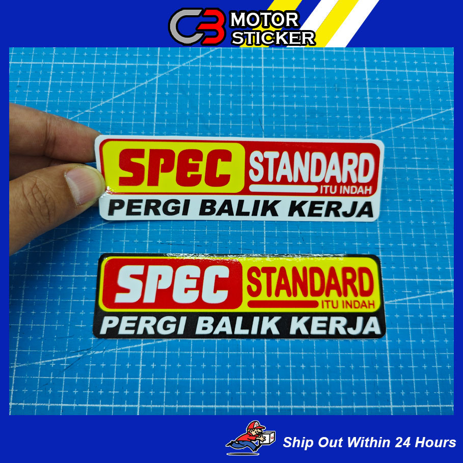 SPEC STANDARD STICKER / M165 | Shopee Malaysia