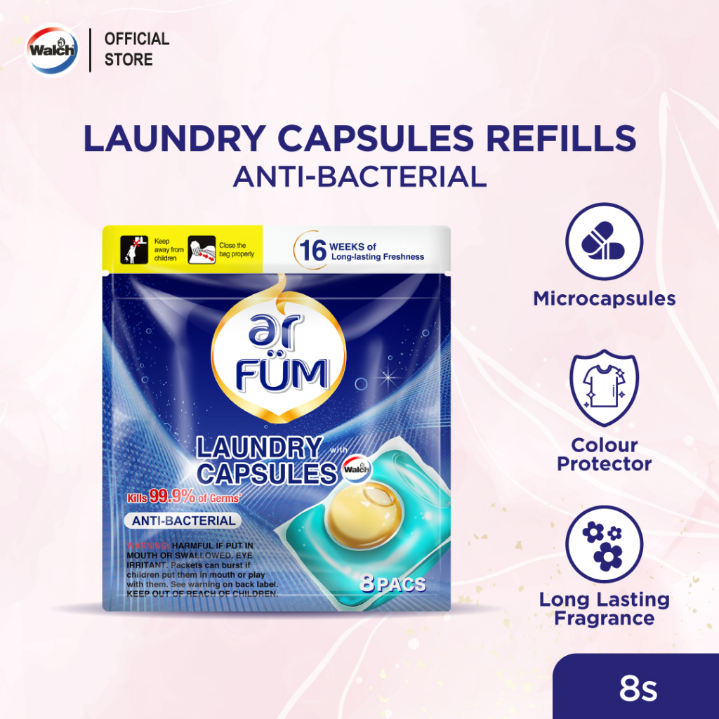 ar FUM Anti-Bacterial Laundry Capsules (12g x 8 Pcs) | Shopee Malaysia