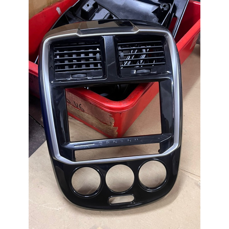 ORIGINAL PROTON EXORA ANDRIOD/RADIO PLAYER CASING/PANEL WITH AIR COND ...