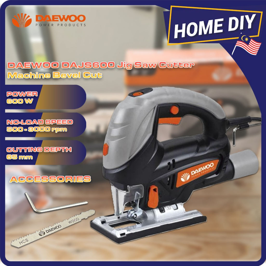 KOREA DAEWOO Jig Saw 65mm 600W DAJS600 (FREE 1PC DAEWOO Jigsaw Blade ...