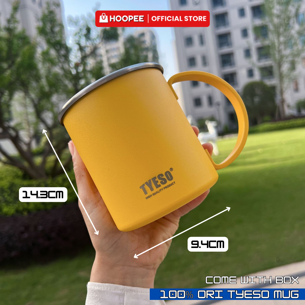 100% ORI TYESO CUP 473ml Cawan Stainless Steel Thermos Tumbler Mug ...