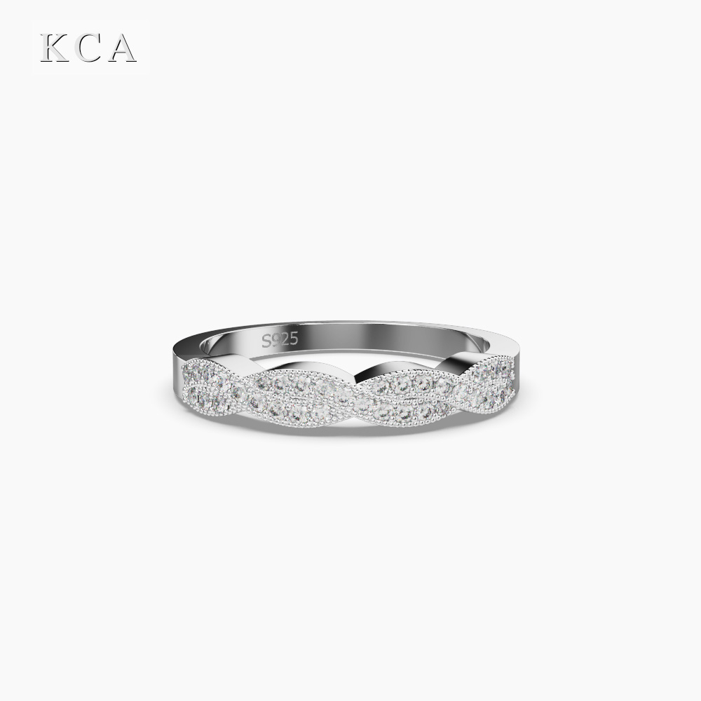 KCA Twilight Sterling Silver Wedding Ring | Shopee Malaysia