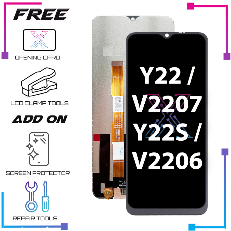 Lcd For Vivo Y22 V2207 / Vivo Y22S V2206 (With Touch Screen Display ...