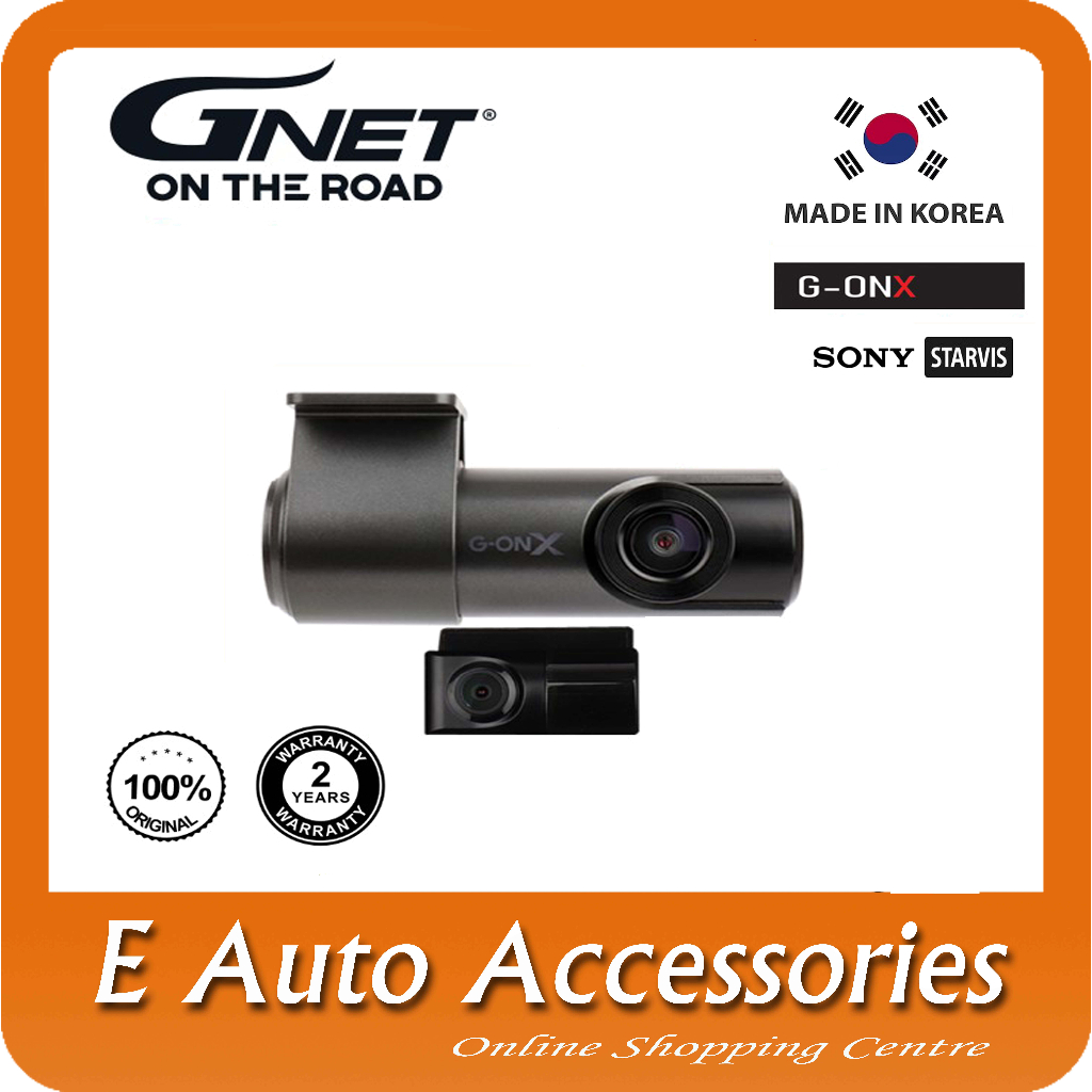 GNet G-ONX 1080P FHD|FHD 2CH Car Dashcam Full Set Front + Rear + Cable ...