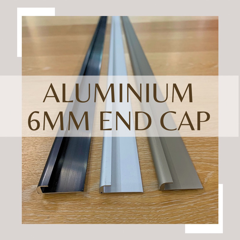 Flooring Profile Aluminium 6mm End Cap for Vinyl/Spc | Shopee Malaysia