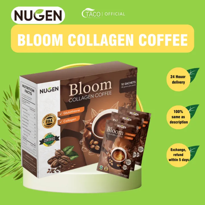 [NUGEN] Bloom Collagen Coffee Slimming Whitening Coffee Drink Collagen ...