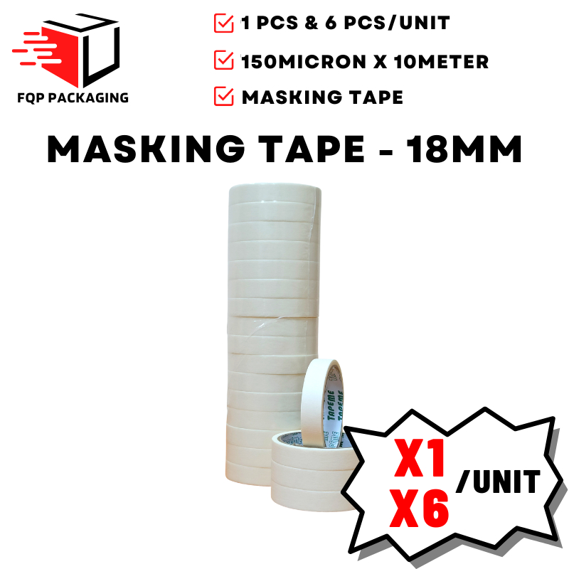 [KL Ready Stock] 18mm 10m Masking Tape Opp Tape Salotape Tape Fragile ...