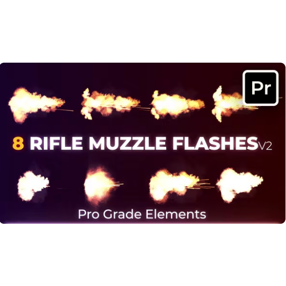 [Adobe Premiere Pro][ADD ON]Gun Muzzle Flash VFX Element Template | Shopee Malaysia