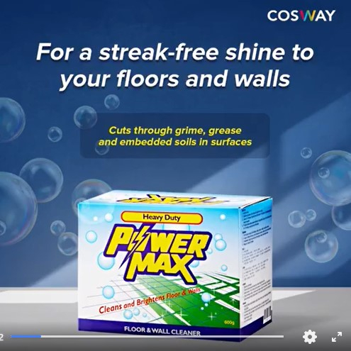 COSWAY PowerMax Floor & Wall Cleaner 600g (0852) | Shopee Malaysia