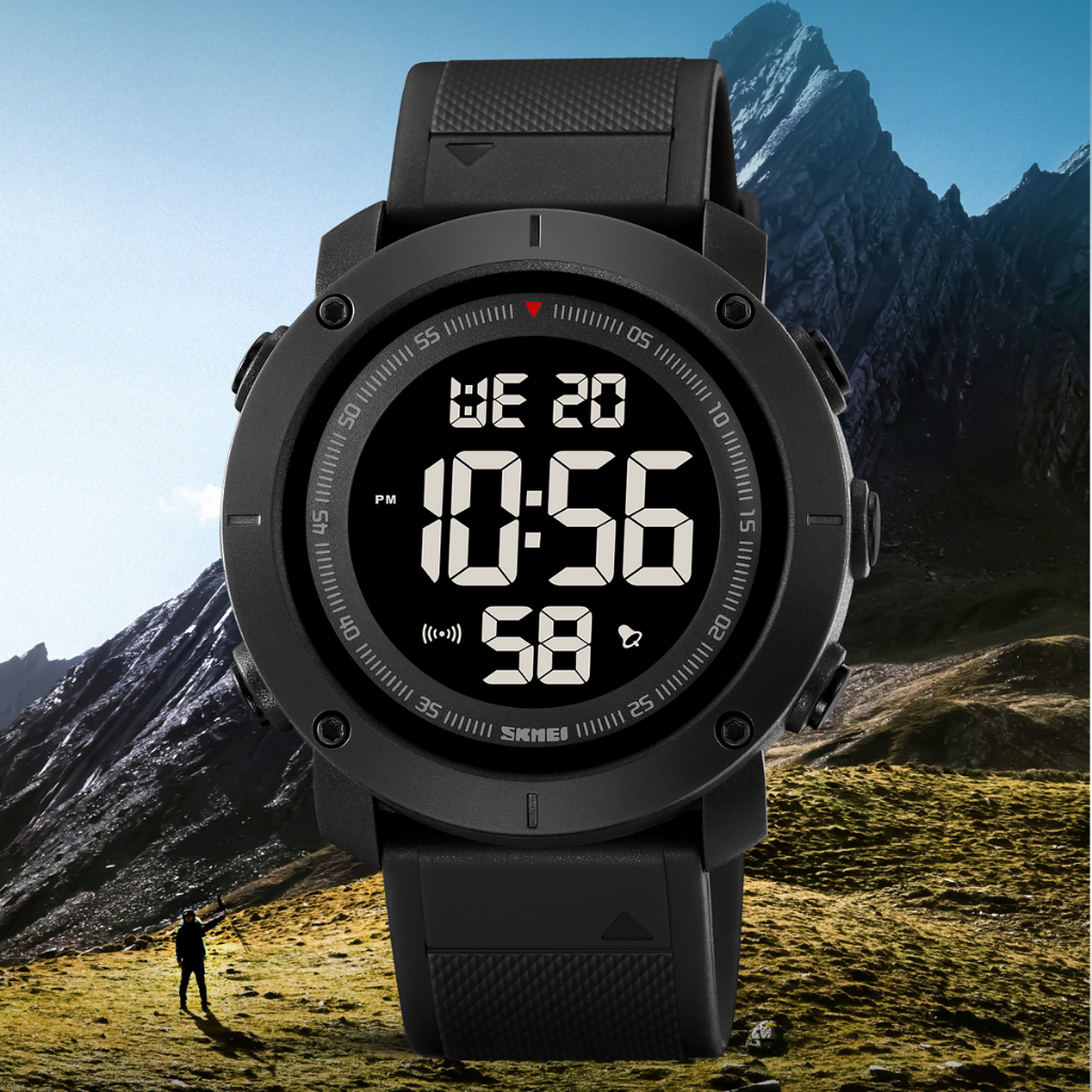SKMEI 2122 Digital Men's Waterproof Electronic Wrist Watches Fashion PU ...