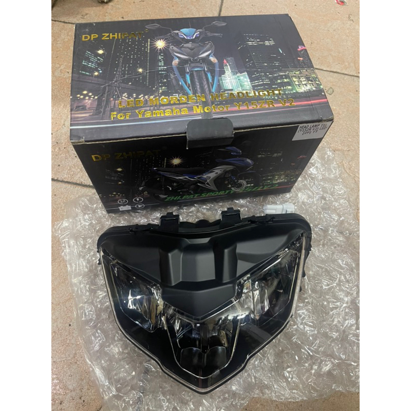 ZHI PAT SMOKE Y15ZR Y15 ZR V2 LC135 V8 Head Lamp Lampu Depan Lampu LC V8 LED Headlight SMOKE ...