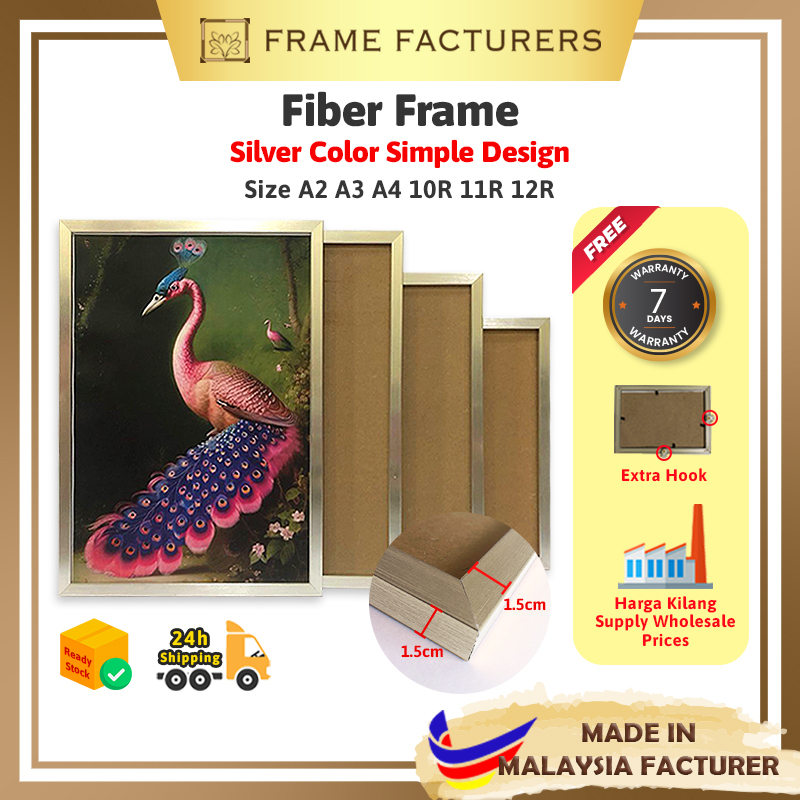 【Part 2】Photo Frame A3-12R Size Silver Color Fiber Frame Photo 1.5CM ...