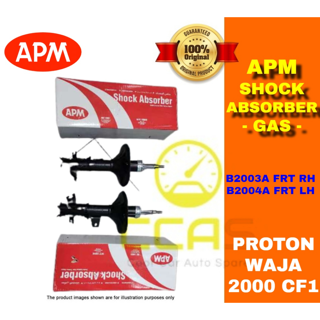 ( 100% ORIGINAL APM ) SHOCK ABSORBER FRONT PROTON WAJA 2000 CF1 FRT RH ...