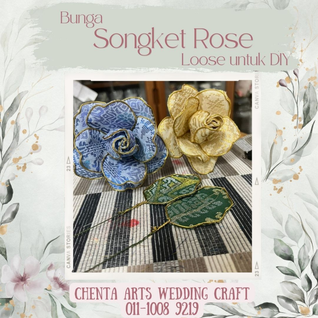 Loose Bunga Songket untuk DIY Projek | Shopee Malaysia