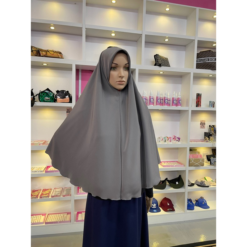 TUDUNG LABUH SEKOLAH AGAMA KOSHIBO KELABU | Shopee Malaysia