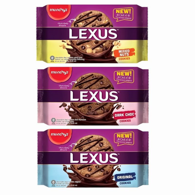 Munchy's Lexus Chocolate Chip Cookies 189g ( Mixed Nuts / Dark Choc ...