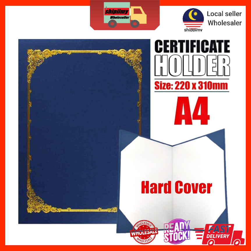 [Certificate Hard Cover Holder] A4 Certificate Holder Hard Cover with ...