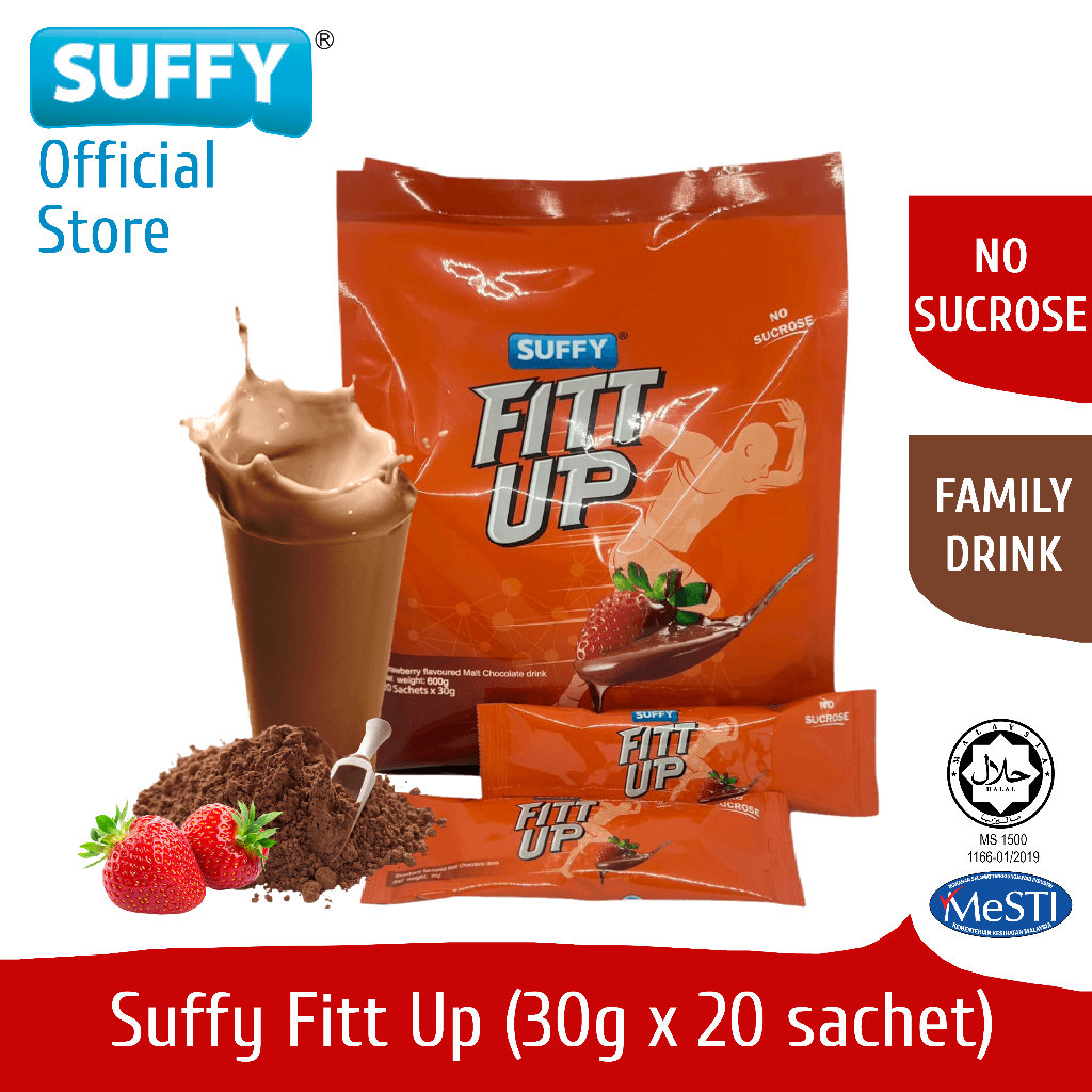Suffy Fitt Up Minuman Coklat (30g x 20 Sachet) | Shopee Malaysia