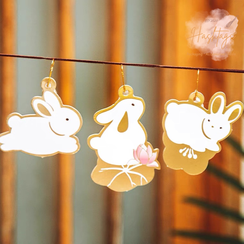 Mooncake tag/中秋吊牌/Mooncake packaging/中秋节包装/月饼包装/Mooncake decoration ...