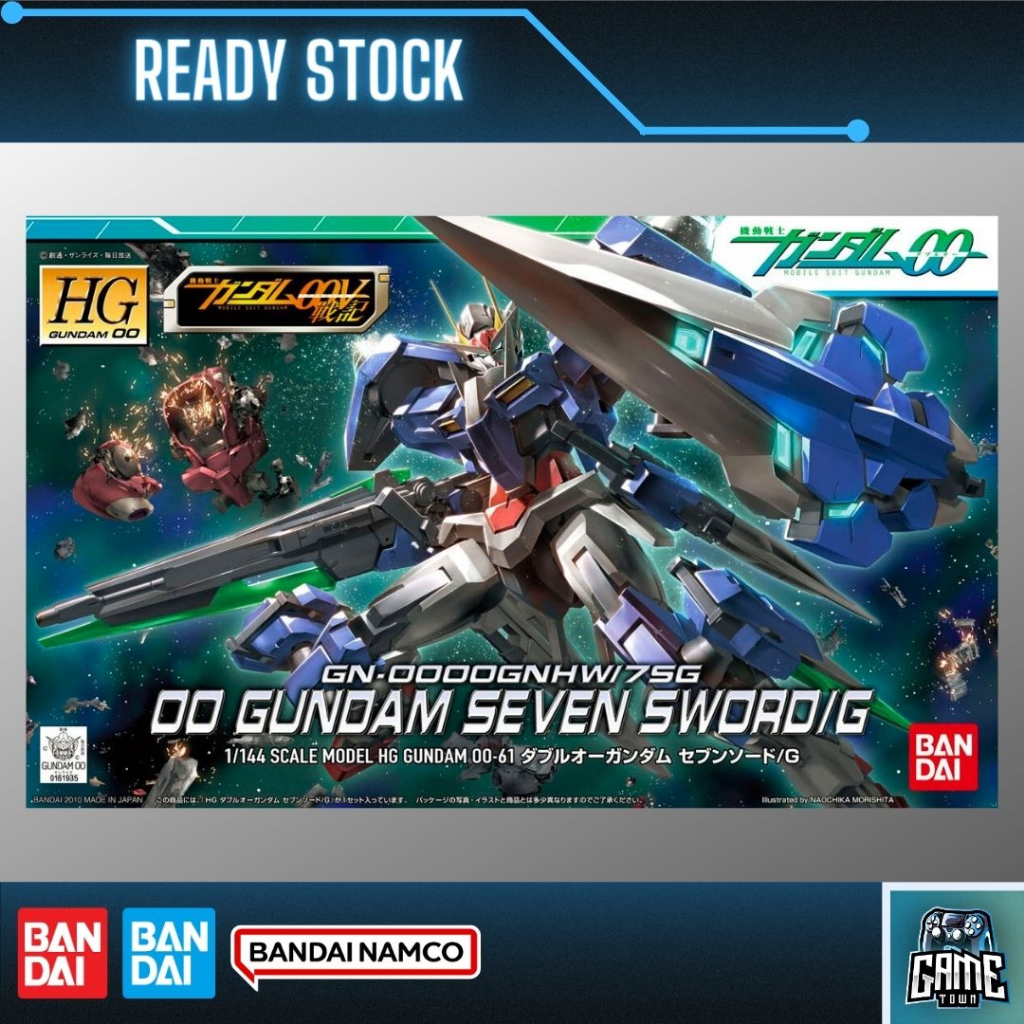 Bandai HG OO 1/144 061 GN-0000GNHW/7SG 00 Gundam Seven Sword /G | Shopee Malaysia