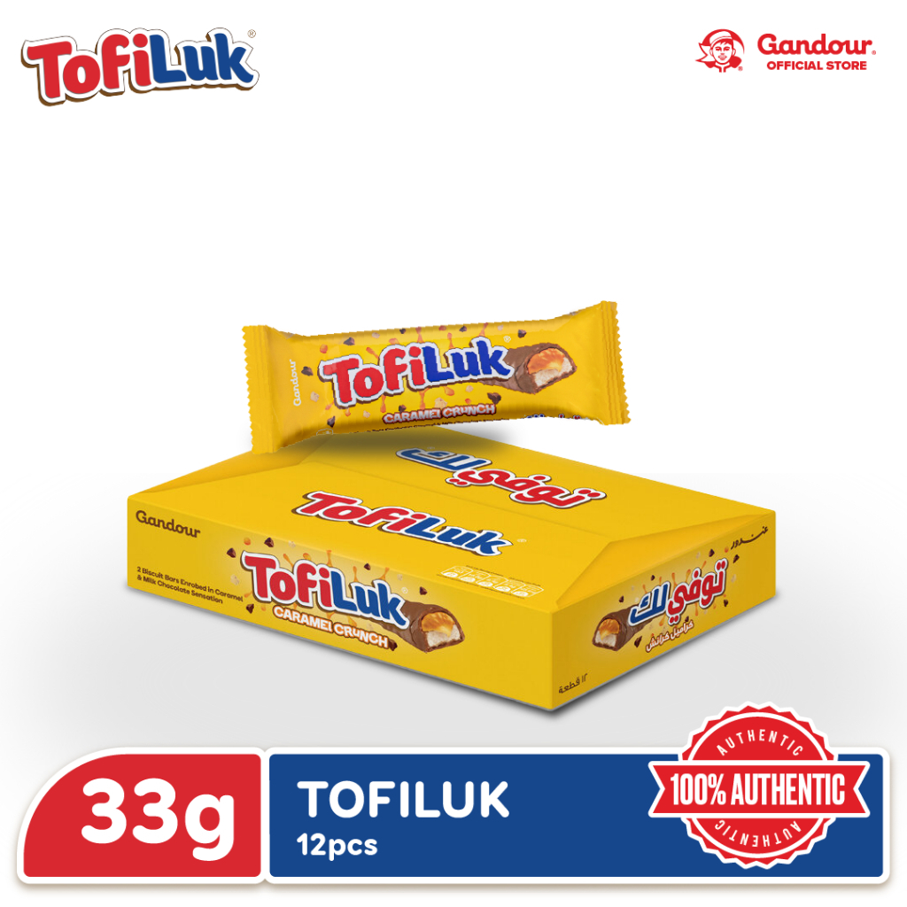 Tofiluk Caramel Crunch Chocolate Bar 33g (Coklat Bar Tofiluk Karamel ...