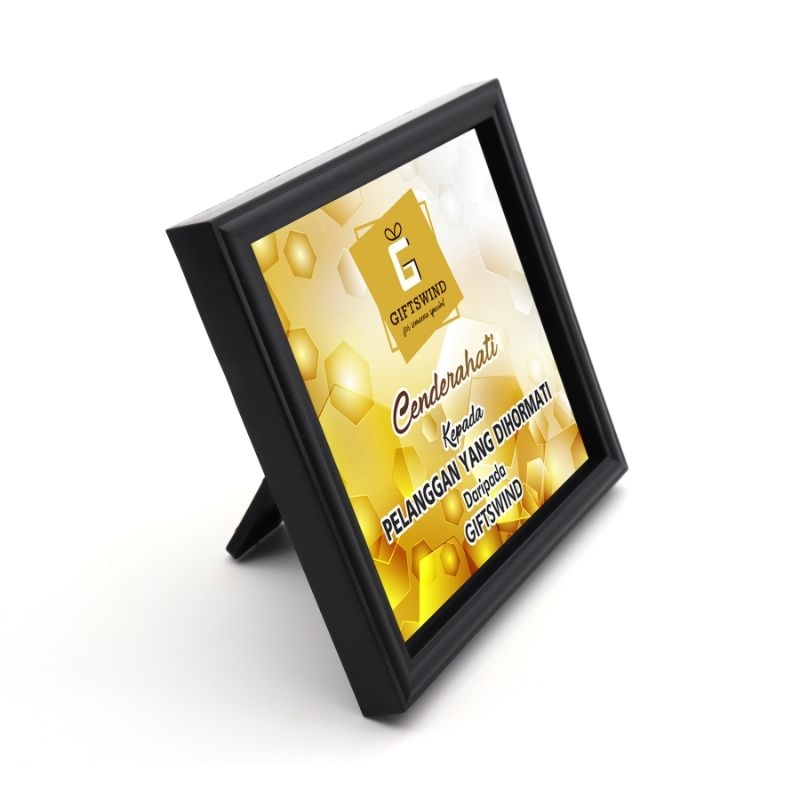 Plastic Frame with Aluminium Printing Plastic Bingkai Plaque ...