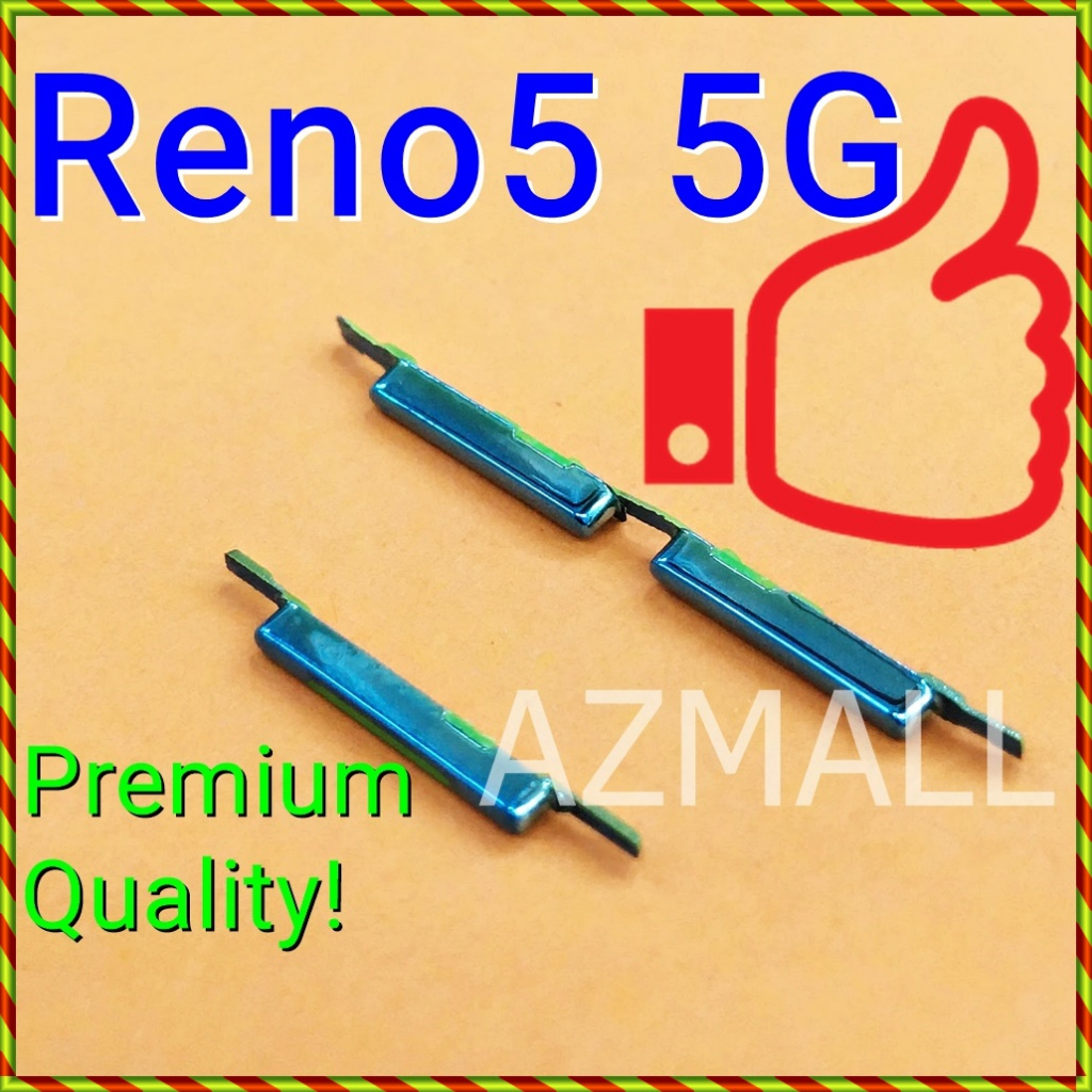 (3 Colors) NEW ORI On /Off Power Volume Side Buttons Set for Oppo Reno5 ...