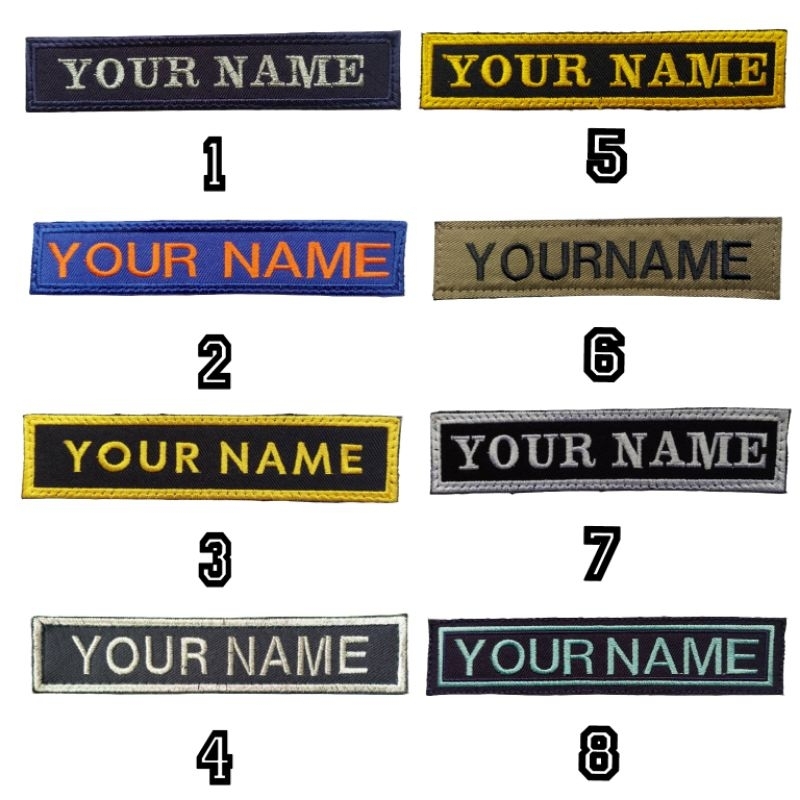 Nama Sulam Siap Hook Velcro | Shopee Malaysia