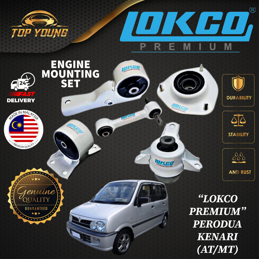 LOKCO PREMIUM PERODUA KENARI 1.0 ENGINE MOUNTING SET AUTO / MANUAL (AT ...