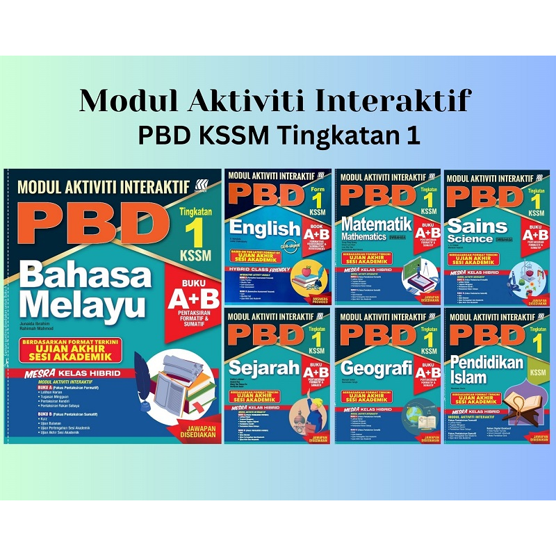 SASBADI - Modul Aktiviti Interaktif PBD KSSM Tingkatan 1 | Shopee Malaysia